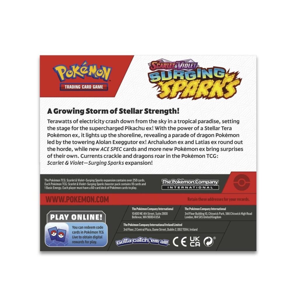 Pokemon TCG Surging Sparks Display (36ct.) – ColeccionaPE